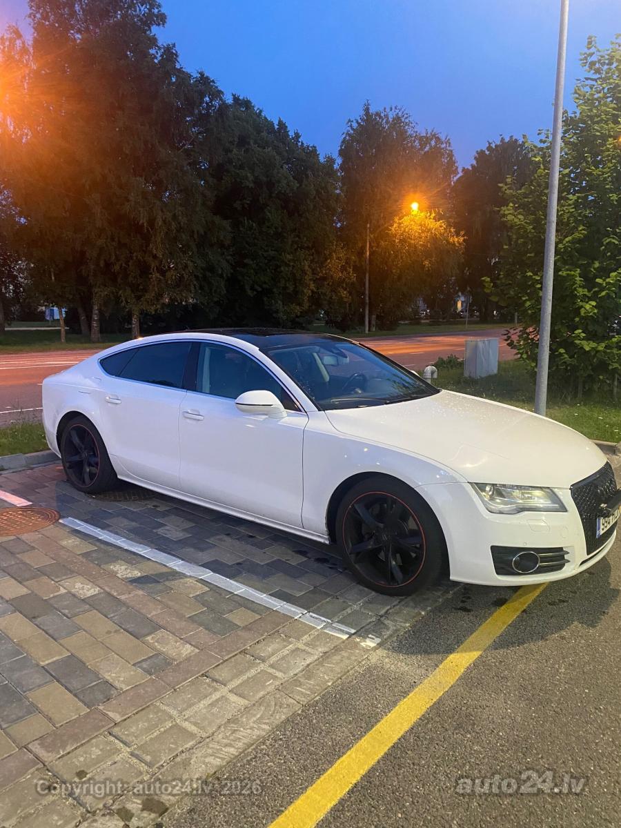 White Audi A7 Sportback 2011 in Tallinn, with an engine capacity of 3.00 L and mileage of 515 thousand km for 8990 €, photo 1 on AUTOMOTO.COM.LV