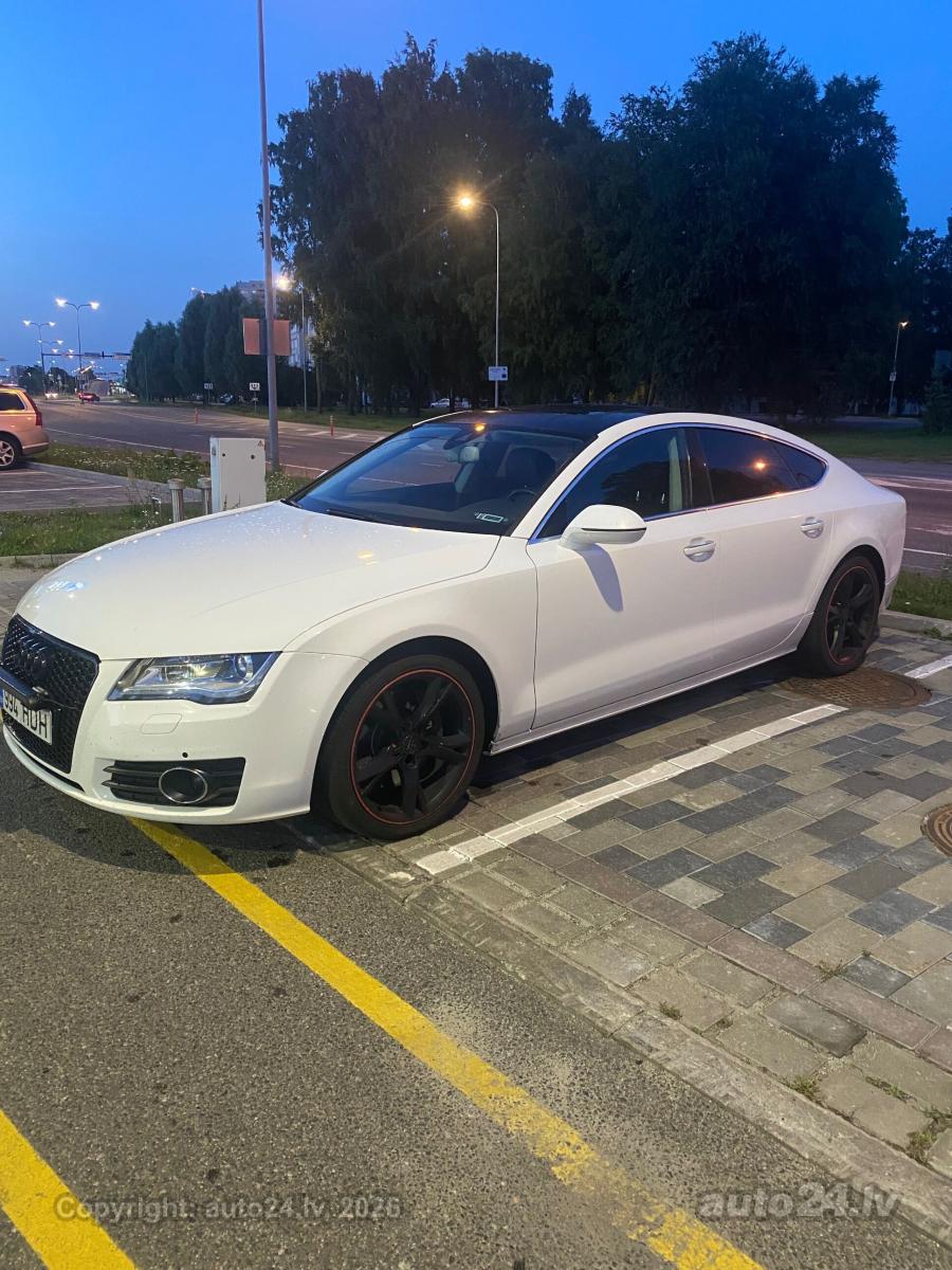 White Audi A7 Sportback 2011 in Tallinn, with an engine capacity of 3.00 L and mileage of 515 thousand km for 8990 €, photo 4 on AUTOMOTO.COM.LV