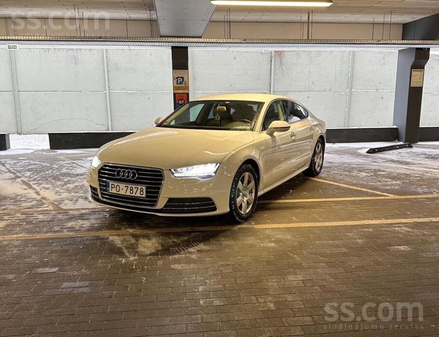 White Audi A7 Sportback 2015 in Riga, with an engine capacity of 2.00 L and mileage of 116 thousand km for 18500 €, photo 5 on AUTOMOTO.COM.LV