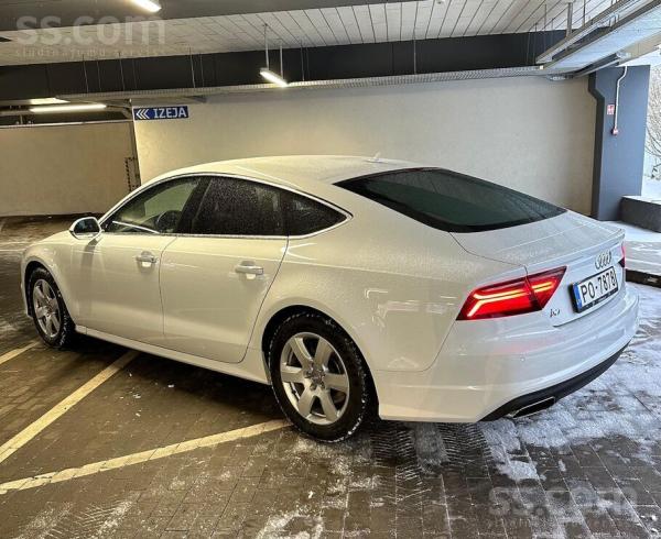 White Audi A7 Sportback 2015 in Riga, with an engine capacity of 2.00 L and mileage of 116 thousand km for 18500 €, photo 6 on AUTOMOTO.COM.LV