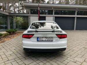 White Audi A7 Sportback 2015 in Riga, with an engine capacity of 3.00 L and mileage of 259 thousand km for 19500 €, photo 6 on AUTOMOTO.COM.LV