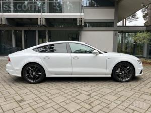 White Audi A7 Sportback 2015 in Riga, with an engine capacity of 3.00 L and mileage of 259 thousand km for 19500 €, photo 8 on AUTOMOTO.COM.LV
