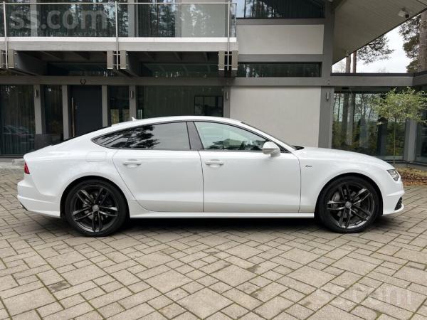 White Audi A7 Sportback 2015 in Riga, with an engine capacity of 3.00 L and mileage of 264 thousand km for 18000 €, photo 8 on AUTOMOTO.COM.LV
