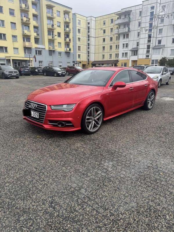 White Audi A7 Sportback 2015 in Vilnius, with an engine capacity of 3.00 L and mileage of 217 thousand km for 18200 €, photo 4 on AUTOMOTO.COM.LV