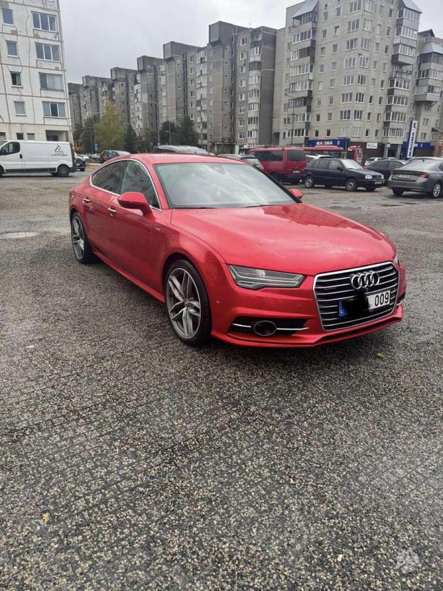 White Audi A7 Sportback 2015 in Vilnius, with an engine capacity of 3.00 L and mileage of 217 thousand km for 18200 €, photo 6 on AUTOMOTO.COM.LV