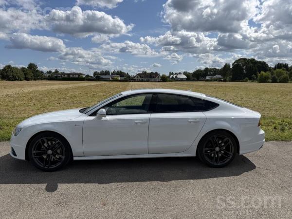White Audi A7 Sportback 2015 in Riga, with an engine capacity of 3.00 L and mileage of 267 thousand km for 17800 €, photo 3 on AUTOMOTO.COM.LV