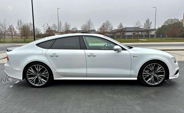 White Audi A7 Sportback 2016 in Siauliai, with an engine capacity of 3.00 L and mileage of 211 thousand km for 15850 €, photo 4 on AUTOMOTO.COM.LV