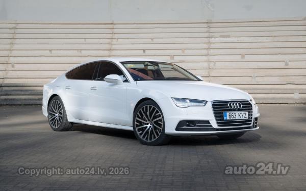 White Audi A7 Sportback 2016 in Tartu, with an engine capacity of 3.00 L and mileage of 256 thousand km for 23000 €, photo 3 on AUTOMOTO.COM.LV