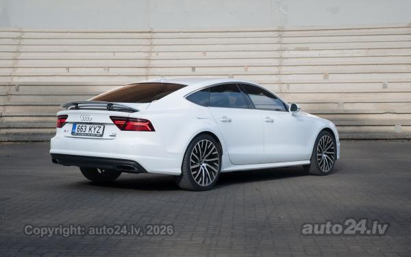 White Audi A7 Sportback 2016 in Tartu, with an engine capacity of 3.00 L and mileage of 256 thousand km for 23000 €, photo 4 on AUTOMOTO.COM.LV