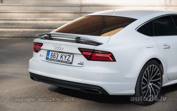 White Audi A7 Sportback 2016 in Tartu, with an engine capacity of 3.00 L and mileage of 256 thousand km for 23000 €, photo 7 on AUTOMOTO.COM.LV