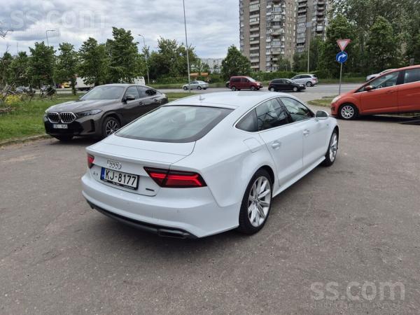 White Audi A7 Sportback 2016 in Riga, with an engine capacity of 2.00 L and mileage of 117 thousand km for 18490 €, photo 6 on AUTOMOTO.COM.LV