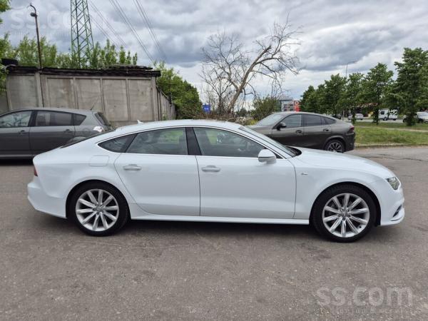 White Audi A7 Sportback 2016 in Riga, with an engine capacity of 2.00 L and mileage of 117 thousand km for 18490 €, photo 9 on AUTOMOTO.COM.LV