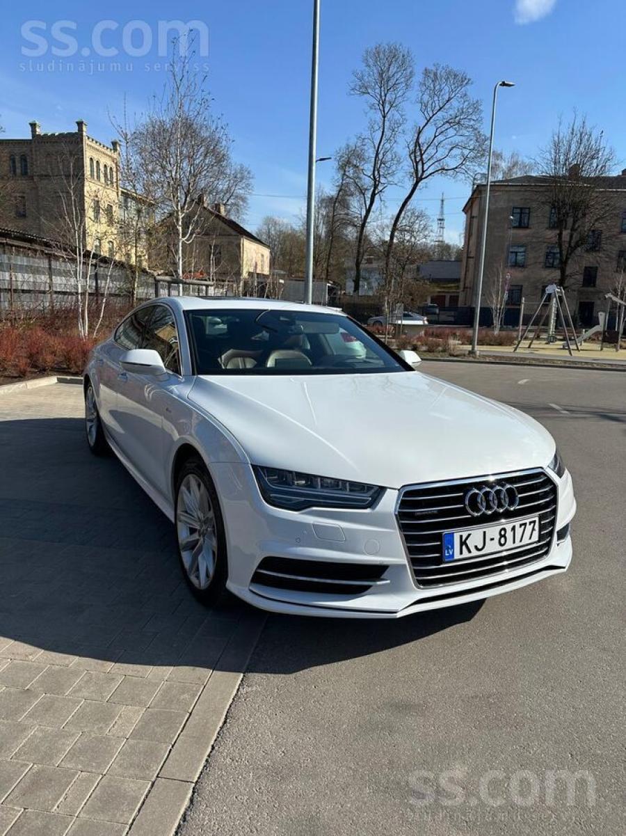 Balts Audi A7 Sportback 2016 Rīga, ar dzinēja tilpumu 2.00 L un nobraukumu 117 tūkst. km par 17500 €, foto 1 vietnē AUTOMOTO.COM.LV