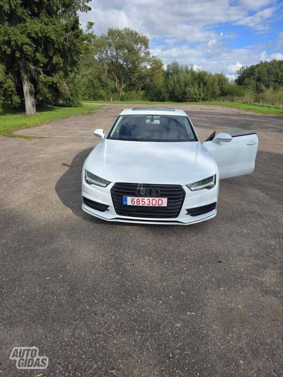 White Audi A7 Sportback 2016 in Gargzdai, with an engine capacity of 3.00 L and mileage of 162 thousand km for 16300 €, photo 1 on AUTOMOTO.COM.LV