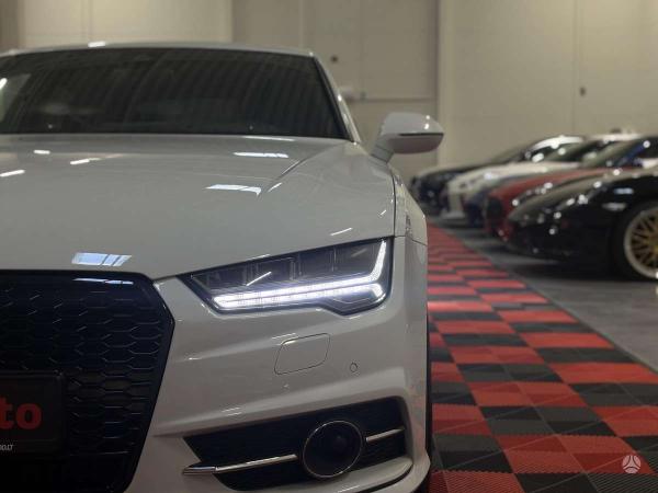White Audi A7 Sportback 2017 in Vilnius, with an engine capacity of 3.00 L and mileage of 179 thousand km for 14990 €, photo 7 on AUTOMOTO.COM.LV