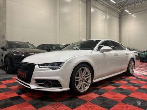White Audi A7 Sportback 2017 in Vilnius, with an engine capacity of 3.00 L and mileage of 179 thousand km for 14990 €, photo  on AUTOMOTO.COM.LV
