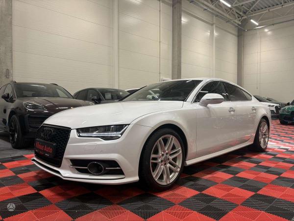 White Audi A7 Sportback 2017 in Vilnius, with an engine capacity of 3.00 L and mileage of 182 thousand km for 13900 €, photo 1 on AUTOMOTO.COM.LV