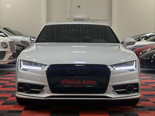 White Audi A7 Sportback 2017 in Vilnius, with an engine capacity of 3.00 L and mileage of 182 thousand km for 13900 €, photo 3 on AUTOMOTO.COM.LV