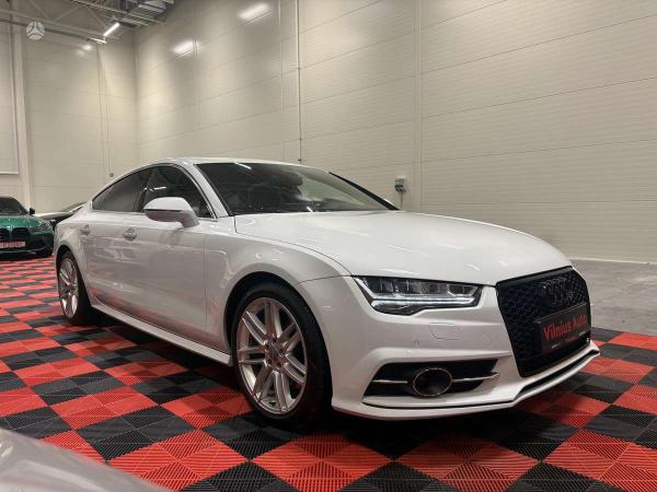 White Audi A7 Sportback 2017 in Vilnius, with an engine capacity of 3.00 L and mileage of 182 thousand km for 13900 €, photo 4 on AUTOMOTO.COM.LV