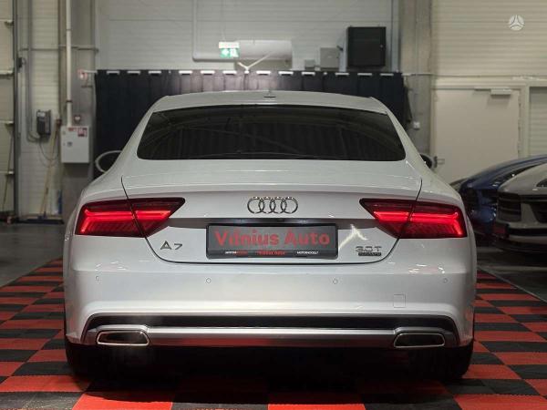 White Audi A7 Sportback 2017 in Vilnius, with an engine capacity of 3.00 L and mileage of 182 thousand km for 13900 €, photo 6 on AUTOMOTO.COM.LV