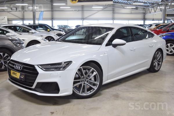 Balts Audi A7 Sportback 2018 Rīga, ar dzinēja tilpumu 3.00 L un nobraukumu 99 tūkst. km par 31000 €, foto 1 vietnē AUTOMOTO.COM.LV