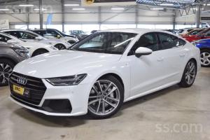 White Audi A7 Sportback 2018 in Riga, with an engine capacity of 3.00 L and mileage of 99 thousand km for 31000 €, photo  on AUTOMOTO.COM.LV