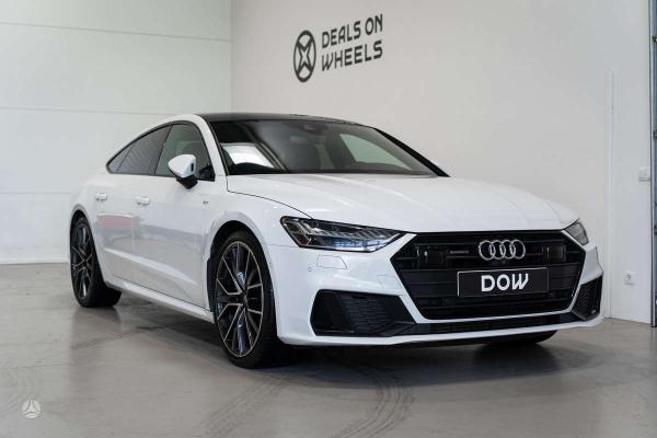 White Audi A7 Sportback 2018 in Vilnius, with an engine capacity of 2.97 L and mileage of 193 thousand km for 32900 €, photo 1 on AUTOMOTO.COM.LV