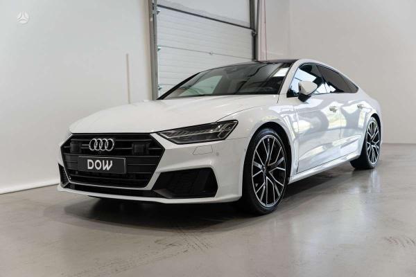 White Audi A7 Sportback 2018 in Vilnius, with an engine capacity of 2.97 L and mileage of 193 thousand km for 32900 €, photo 3 on AUTOMOTO.COM.LV