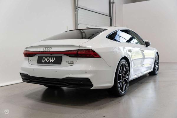 White Audi A7 Sportback 2018 in Vilnius, with an engine capacity of 2.97 L and mileage of 193 thousand km for 32900 €, photo 6 on AUTOMOTO.COM.LV
