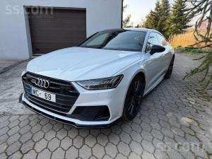 White Audi A7 Sportback 2019 in Riga, with an engine capacity of 3.00 L and mileage of 93 thousand km for 41900 €, photo 3 on AUTOMOTO.COM.LV