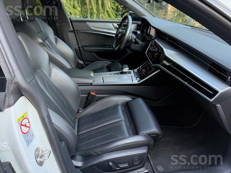 White Audi A7 Sportback 2019 in Riga, with an engine capacity of 3.00 L and mileage of 93 thousand km for 41900 €, photo 11 on AUTOMOTO.COM.LV