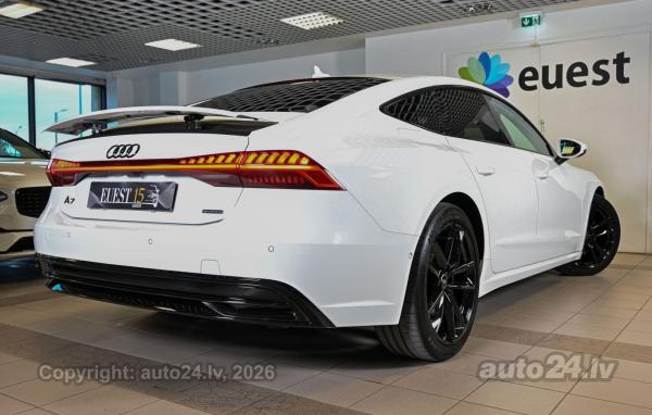 White Audi A7 Sportback 2021 in Tallinn, with an engine capacity of 2.00 L and mileage of 64 thousand km for 44900 €, photo 2 on AUTOMOTO.COM.LV