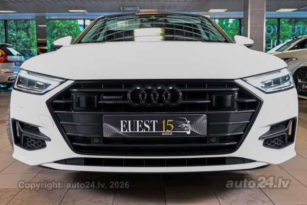 White Audi A7 Sportback 2021 in Tallinn, with an engine capacity of 2.00 L and mileage of 64 thousand km for 44900 €, photo 4 on AUTOMOTO.COM.LV