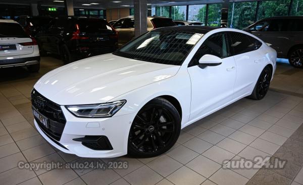White Audi A7 Sportback 2021 in Tallinn, with an engine capacity of 2.00 L and mileage of 64 thousand km for 44900 €, photo 5 on AUTOMOTO.COM.LV