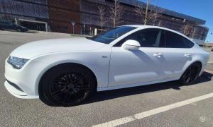 White Audi A7 Sportback 2016 in Klaipeda, with an engine capacity of 2.00 L and mileage of 129 thousand km for 17500 €, photo 3 on AUTOMOTO.COM.LV