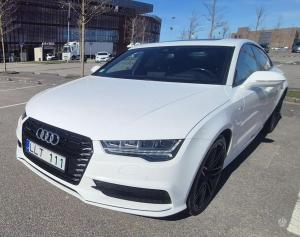 White Audi A7 Sportback 2016 in Klaipeda, with an engine capacity of 2.00 L and mileage of 129 thousand km for 17500 €, photo 5 on AUTOMOTO.COM.LV