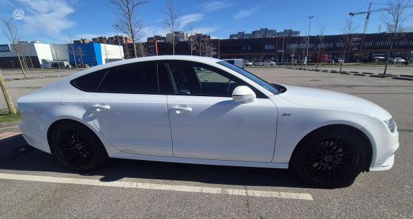 White Audi A7 Sportback 2016 in Klaipeda, with an engine capacity of 2.00 L and mileage of 129 thousand km for 17500 €, photo 8 on AUTOMOTO.COM.LV