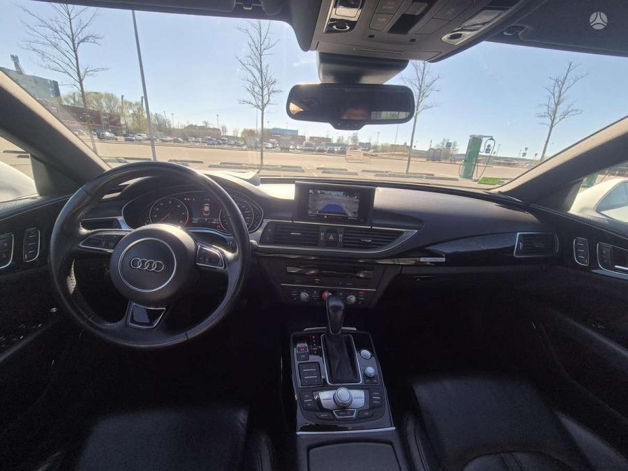 White Audi A7 Sportback 2016 in Klaipeda, with an engine capacity of 2.00 L and mileage of 129 thousand km for 17500 €, photo 25 on AUTOMOTO.COM.LV