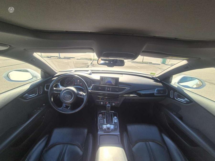 White Audi A7 Sportback 2016 in Klaipeda, with an engine capacity of 2.00 L and mileage of 129 thousand km for 17500 €, photo 26 on AUTOMOTO.COM.LV