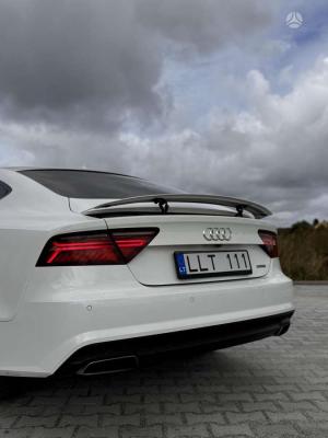 White Audi A7 Sportback 2016 in Klaipeda, with an engine capacity of 2.00 L and mileage of 131 thousand km for 17800 €, photo 10 on AUTOMOTO.COM.LV