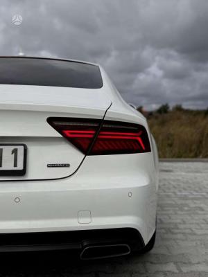 White Audi A7 Sportback 2016 in Klaipeda, with an engine capacity of 2.00 L and mileage of 131 thousand km for 17800 €, photo 15 on AUTOMOTO.COM.LV