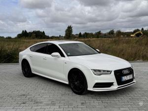 White Audi A7 Sportback 2016 in Klaipeda, with an engine capacity of 2.00 L and mileage of 131 thousand km for 17800 €, photo 17 on AUTOMOTO.COM.LV