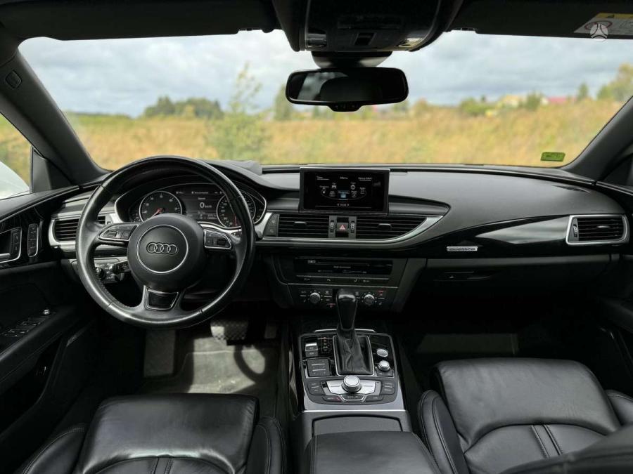 White Audi A7 Sportback 2016 in Klaipeda, with an engine capacity of 2.00 L and mileage of 131 thousand km for 17800 €, photo 18 on AUTOMOTO.COM.LV