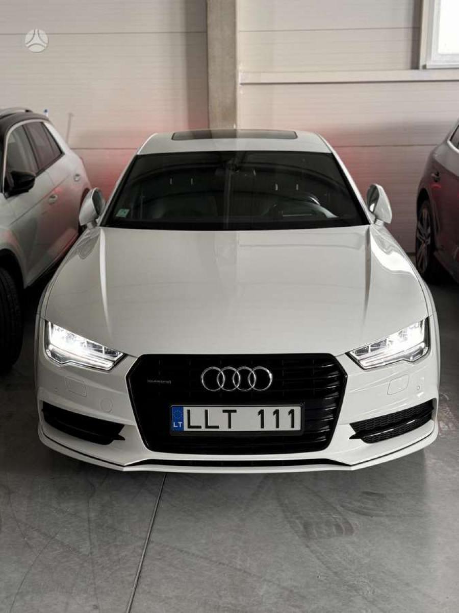 White Audi A7 Sportback 2016 in Klaipeda, with an engine capacity of 2.00 L and mileage of 131 thousand km for 17800 €, photo 42 on AUTOMOTO.COM.LV