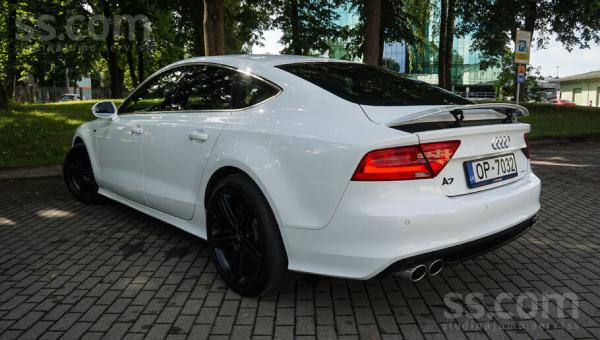 White Audi A7 Sportback 2011 in Riga, with an engine capacity of 3.00 L and mileage of 238 thousand km for 13950 €, photo 8 on AUTOMOTO.COM.LV
