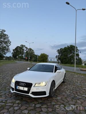 Balts Audi A7 Sportback 2013 Daugavpils, ar dzinēja tilpumu 3.00 L un nobraukumu 284 tūkst. km par 16700 €, foto  vietnē AUTOMOTO.COM.LV
