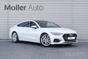 White Audi A7 Sportback 2018 in Riga, with an engine capacity of 3.00 L and mileage of 92 thousand km for 38200 €, photo 3 on AUTOMOTO.COM.LV