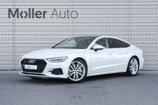 Balts Audi A7 Sportback 2018 Mārupe, ar dzinēja tilpumu 3.00 L un nobraukumu 92 tūkst. km par 33600 €, foto 1 vietnē AUTOMOTO.COM.LV