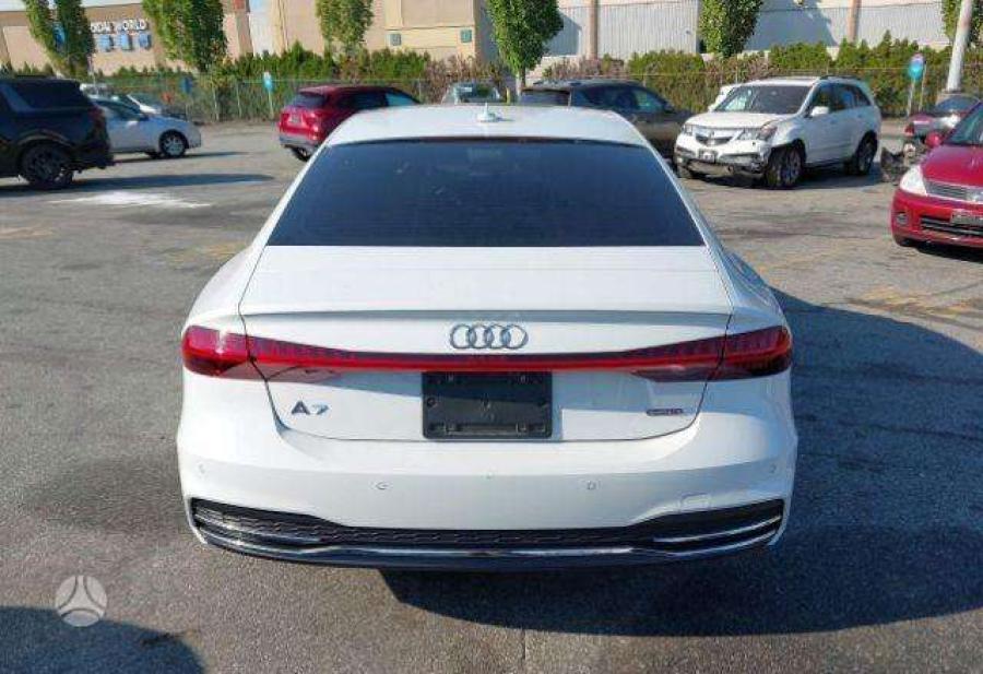 White Audi A7 Sportback 2019 in Kaunas, with an engine capacity of 3.00 L and mileage of 52 thousand km for 25200 €, photo 19 on AUTOMOTO.COM.LV