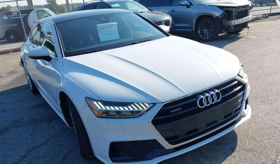 White Audi A7 Sportback 2019 in Kaunas, with an engine capacity of 3.00 L and mileage of 52 thousand km for 25200 €, photo 22 on AUTOMOTO.COM.LV